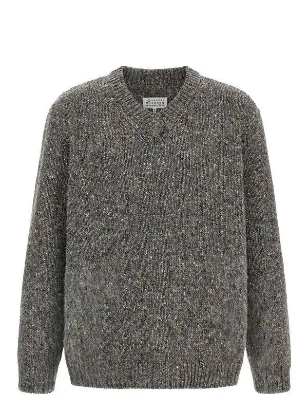 MAISON MARGIELA V-neck Sweater - Grey