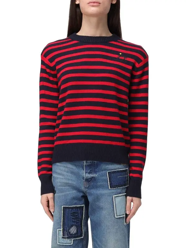 Marc Jacobs Striped Pullover Sweater - Navy