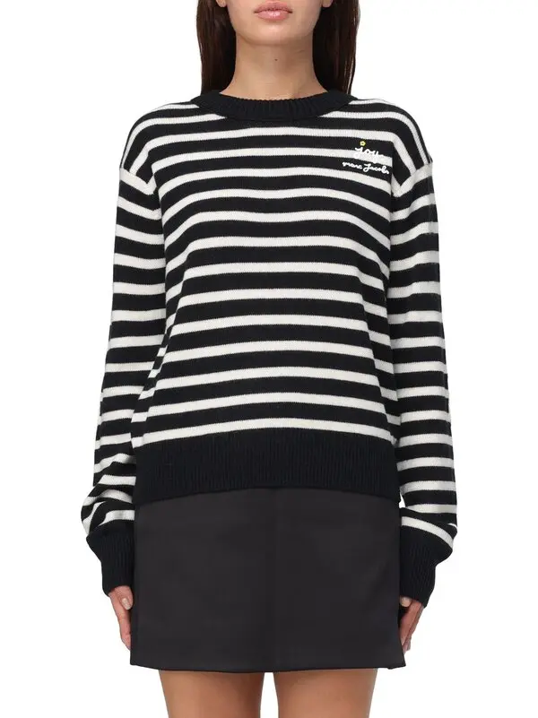 Marc Jacobs Striped Pullover Sweater - White