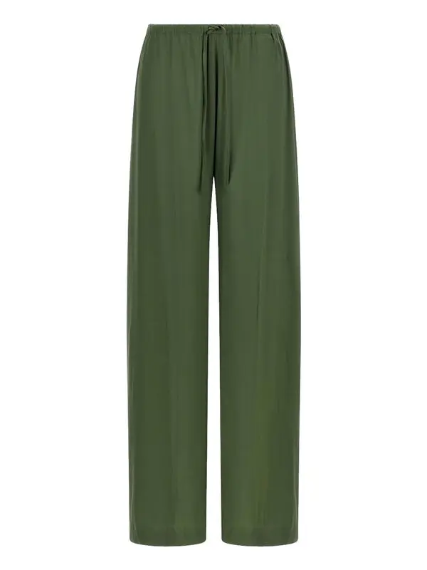 Dries Van Noten Wide Leg Trousers - Green
