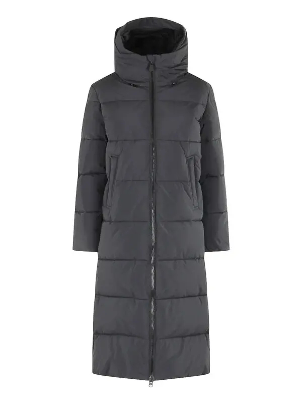 SAVE THE DUCK Padded Long Coat - Black