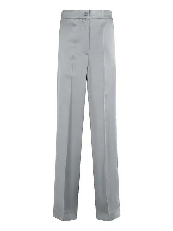 SEMICOUTURE Wide Leg Trousers - Grey