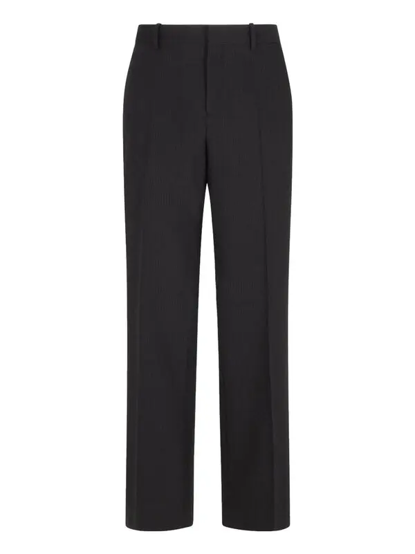Acne Studios Tailored Striped Trousers - Black