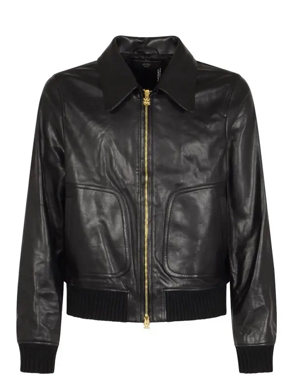 Amiri Leather Jacket - Black
