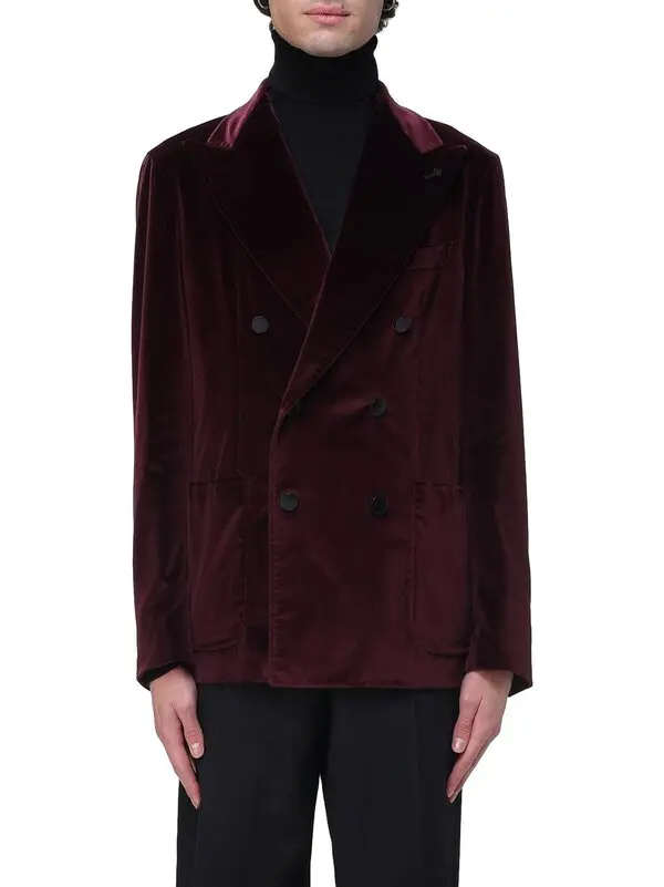 Tagliatore Double-breasted Jacket - Burgundy