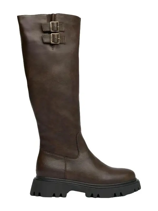 V.GAN LONDON Bram Knee High Boots - Brown