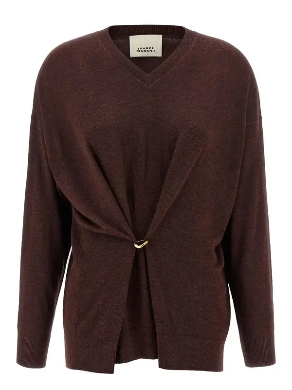 Isabel Marant Long Sleeve Sweater - Burgundy