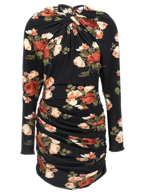 Magda Butrym Floral Long Sleeve Dress - Multicolor