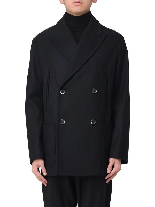 Barena Venezia Double Breasted Coat - Black