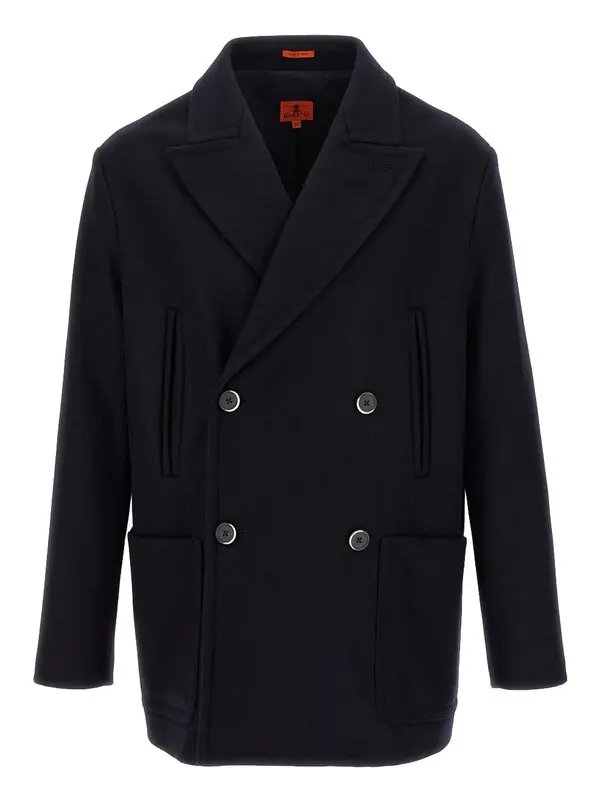 Barena Venezia Double Breasted Coat - Blue