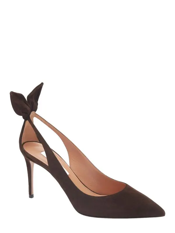 AQUAZZURA Bow Tie Pump - Espresso