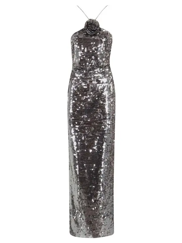 Magda Butrym Embellished Maxi Dress - Grey