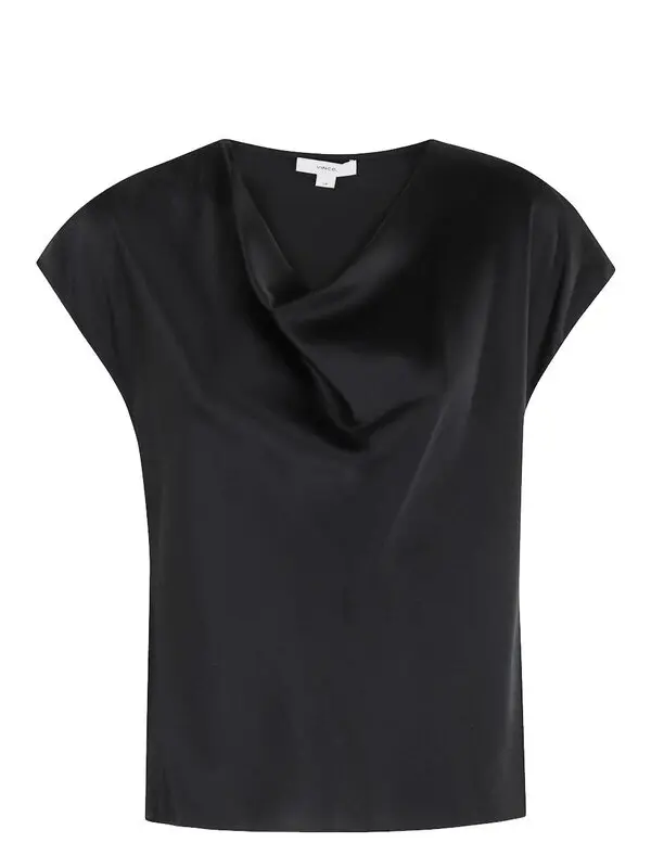 Vince Draped Top - Black