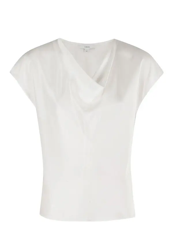 Vince Draped Top - White