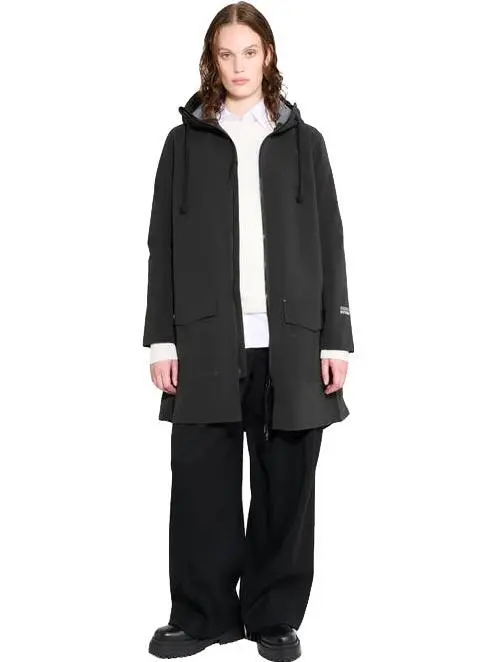 Stutterheim Mosebacke Patch Raincoat - Black