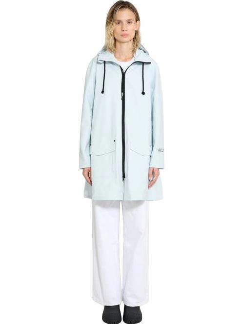 Stutterheim Mosebacke Patch Raincoat - Frost Grey