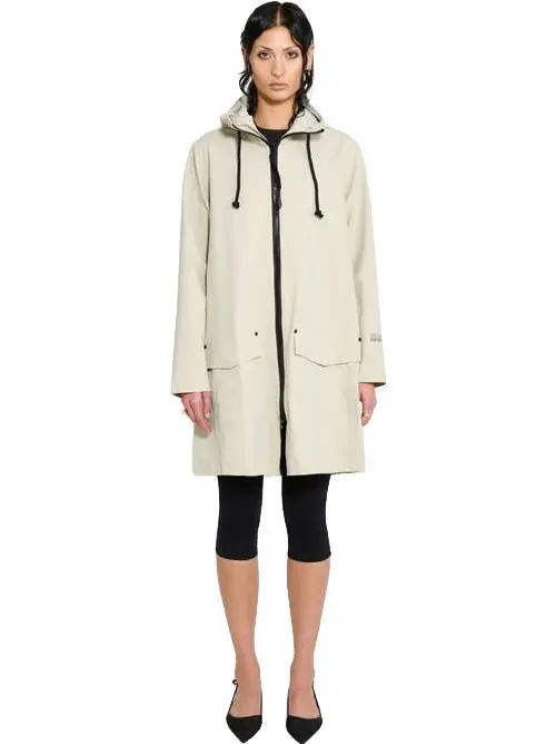 Stutterheim Mosebacke Patch Matte Raincoat - Pelican