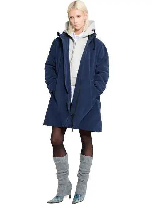 Stutterheim Mosebacke Winter Matte Coat - Navy
