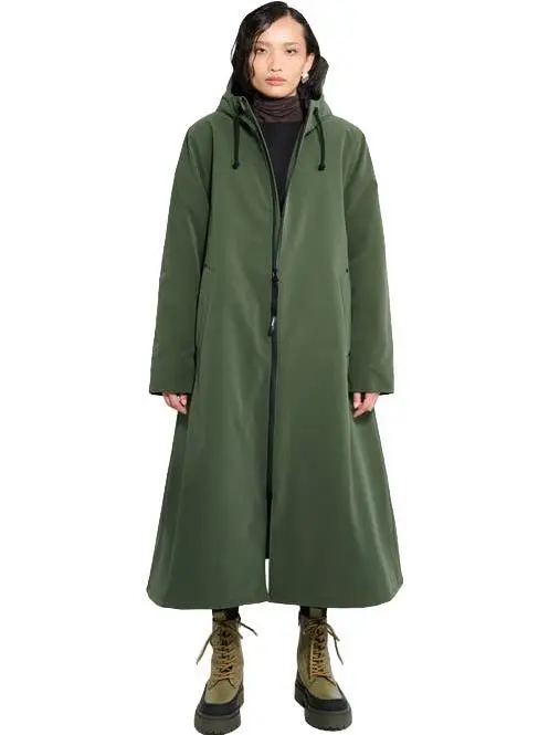 Stutterheim Mosebacke Long Matte Winter Coat - Green