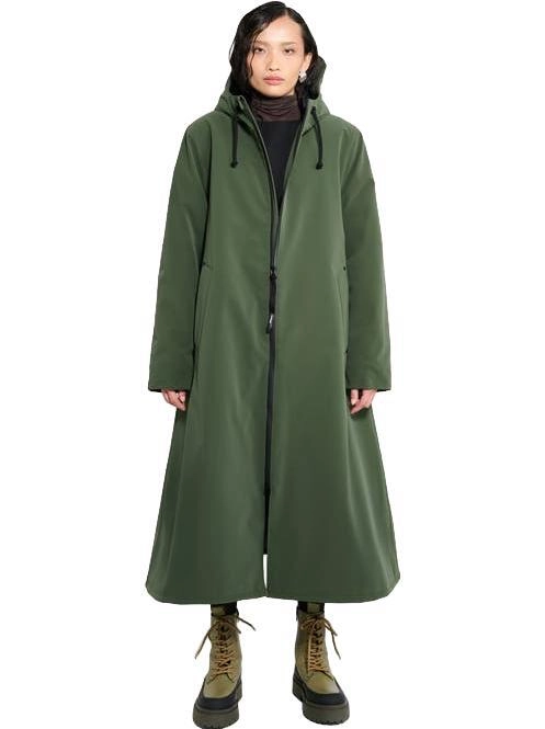 Stutterheim Mosebacke Long Matte Winter Coat - Green