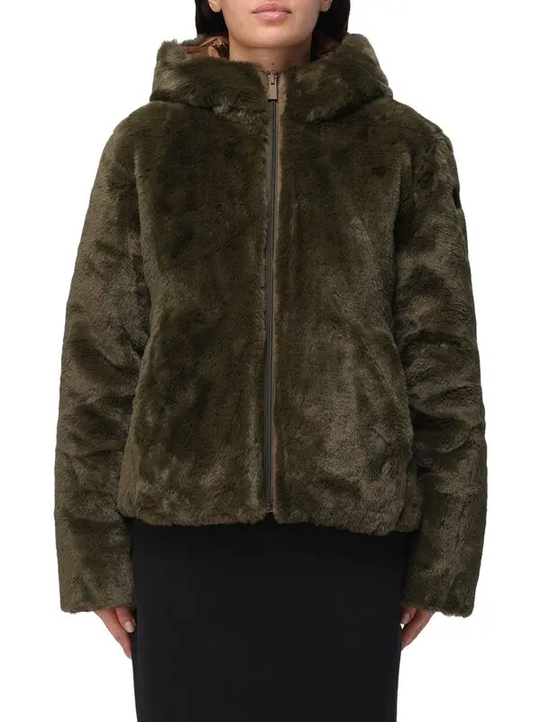 SUNS Fur Coat - Green