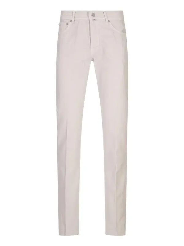 Kiton Straight Leg Jeans - White