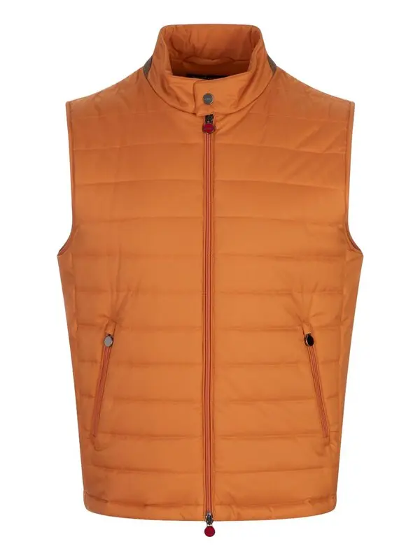 Kiton Suit Vest - Orange