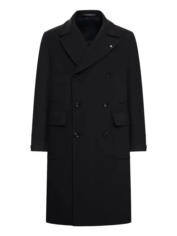 Tagliatore Tailored Overcoat - Black