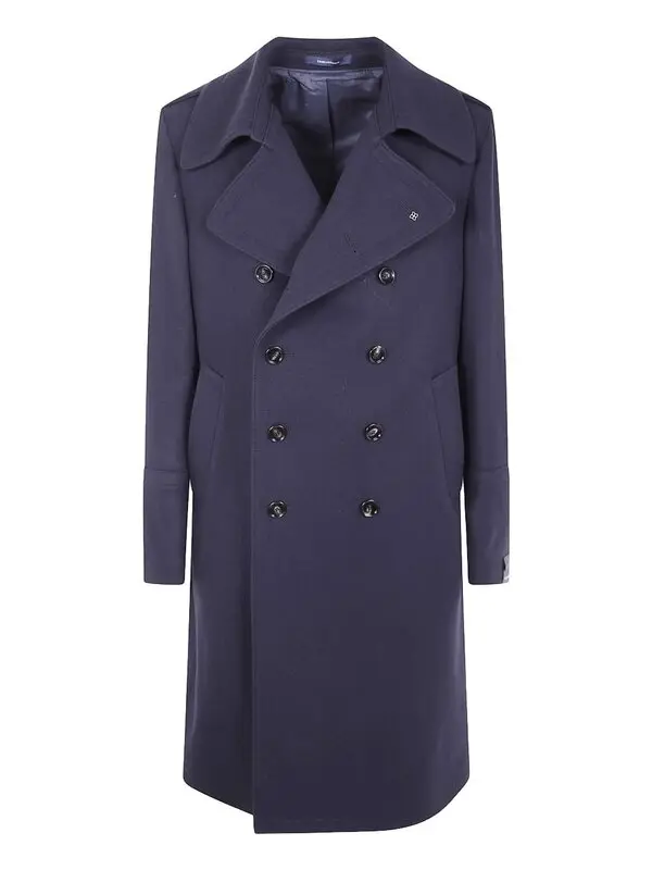 Tagliatore Tailored Overcoat - Blue