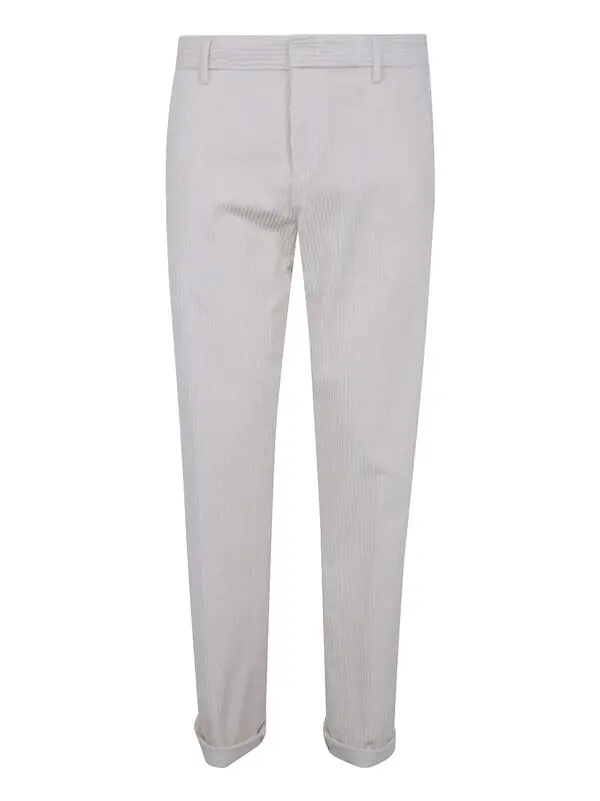 DONDUP Tailored Corduroy Trousers - White