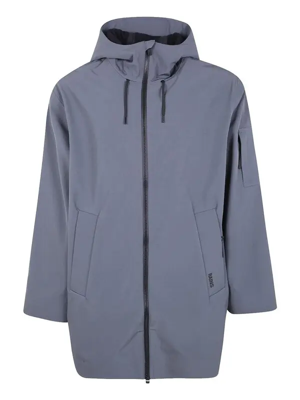 Rains Long Coat - Blue