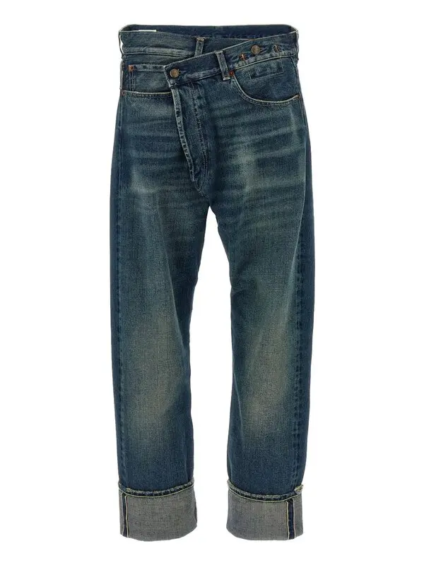 R13 Straight Leg Jeans - Blue