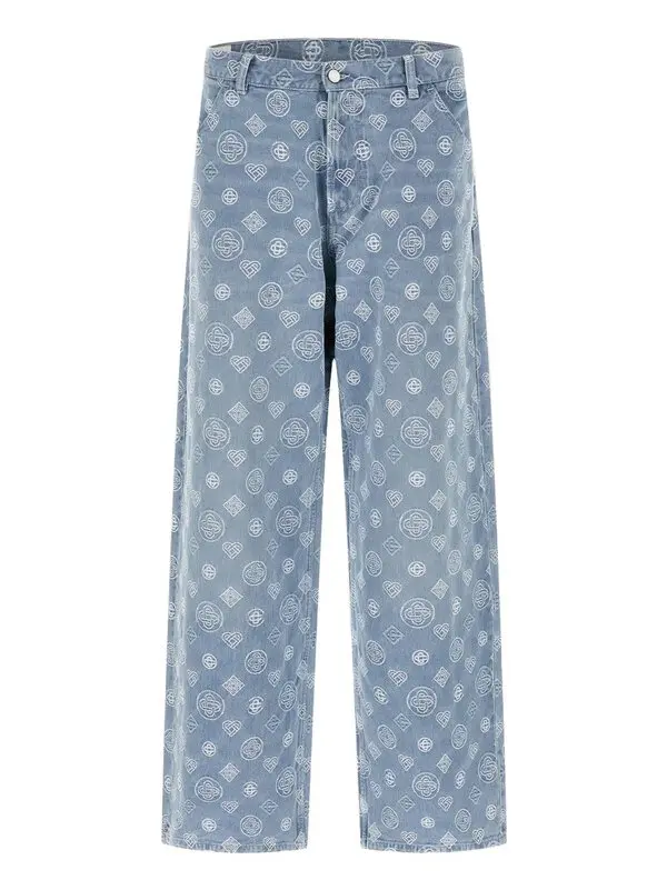 Casablanca Printed Jeans - Blue