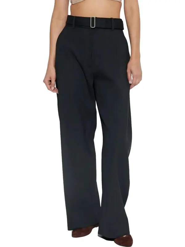 Studio Nicholson Tailored Wide-leg Trousers - Black