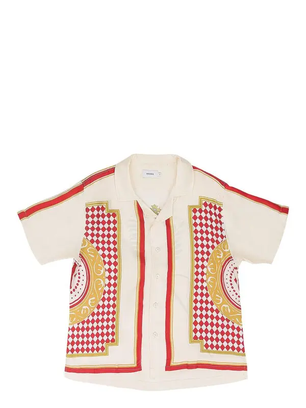 Rhude Casino Button-down Shirt - Cream