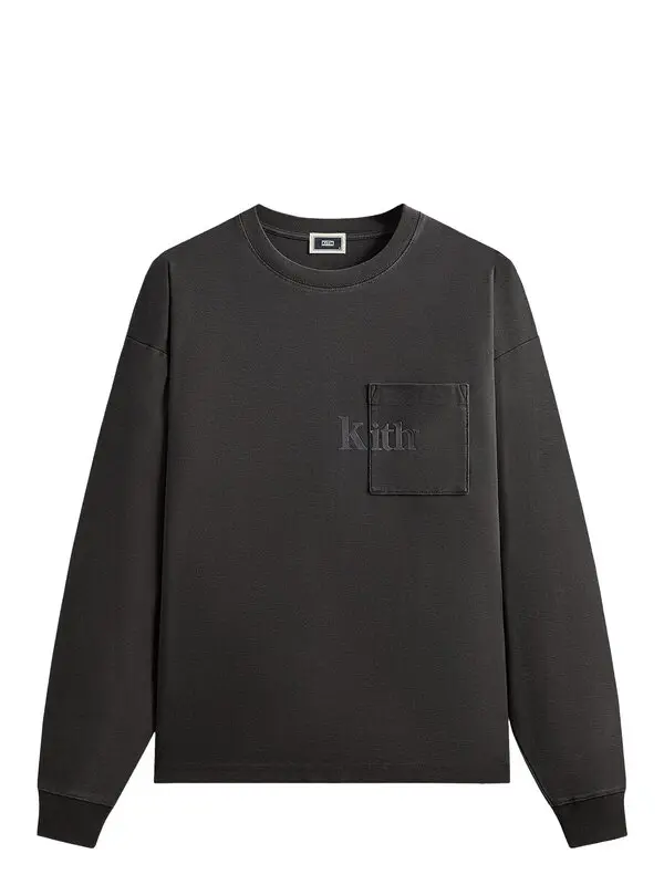 Kith Long Sleeve Quinn Tee - Black