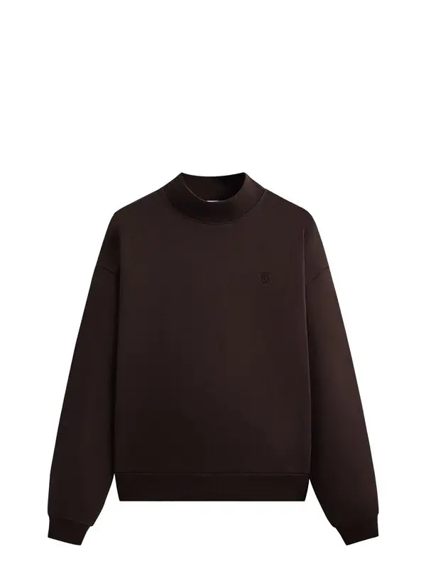 Kith Garment Dyed Fleece Mockneck Sweatshirt - Black