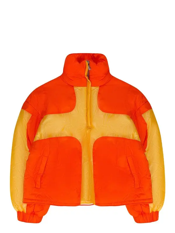 WHO DECIDES WAR BY EV BRAVADO Composite Puffer Jacket - Orange