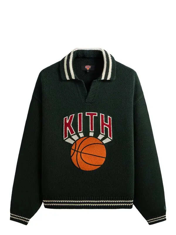 Kith For The New York Knicks Nelson Rugby Sweater - Black