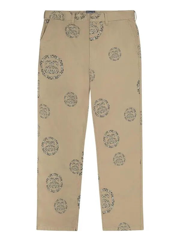 DENIM TEARS X Stussy Double S Wreath Chino - Tan