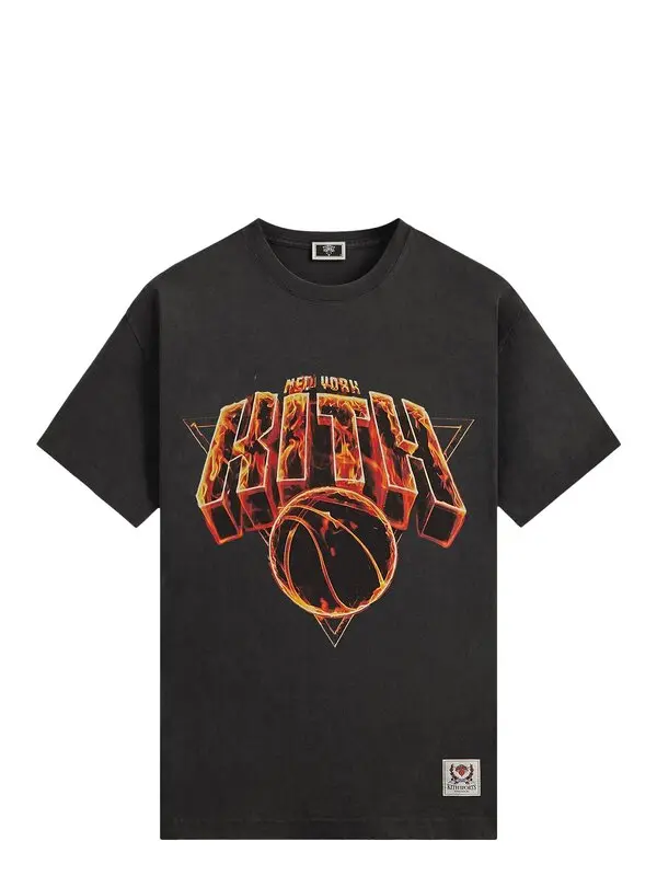 Kith For The New York Knicks Fire Vintage Jones Tee - Black
