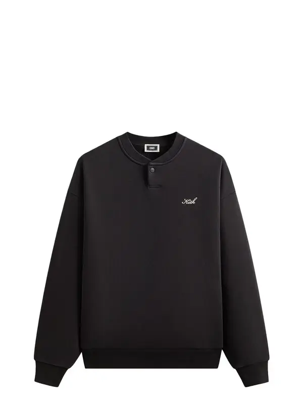 Kith Henley Nelson Pullover - Black
