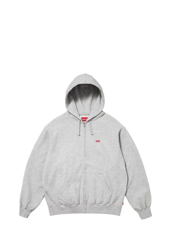 Supreme Small Box Zip Up Hoodie - Grey