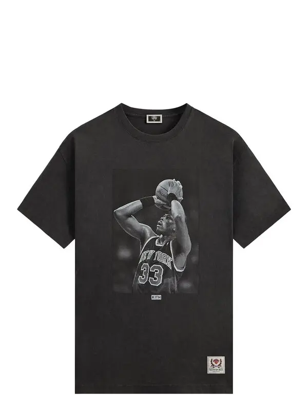 Kith For New York Knicks Patrick Ewing Vintage Tee - Black