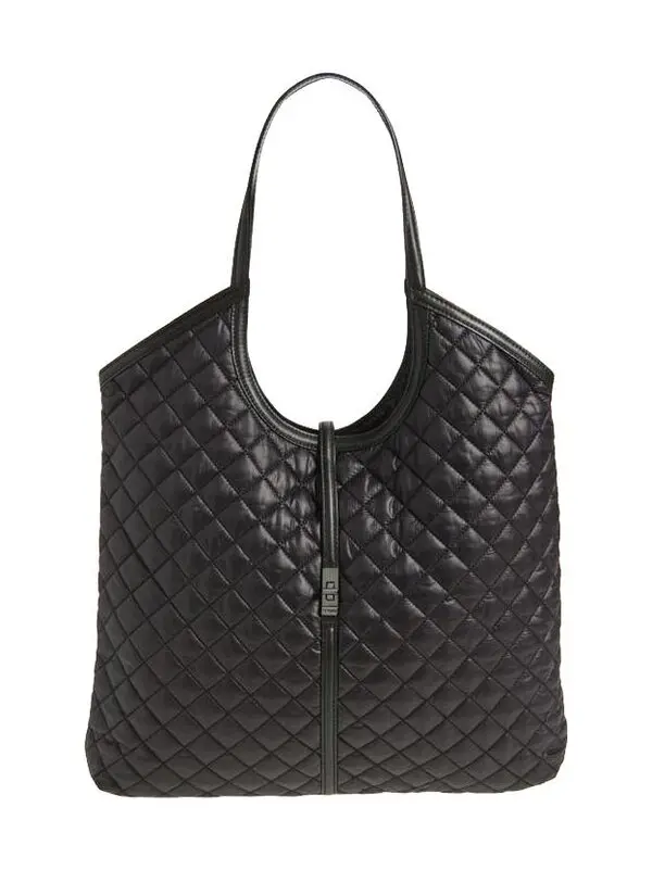 Mz Wallace Large Astor Quilted Nylon Tote - Black