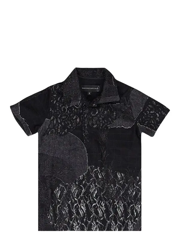WHO DECIDES WAR BY EV BRAVADO Burrow Polo Shirt - Black