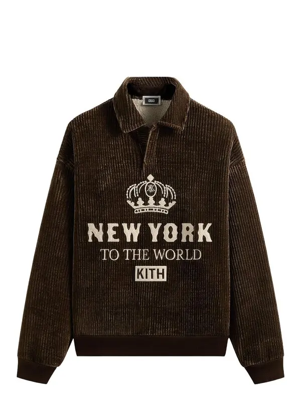 Kith Bonded Cord Boucle Nelson Rugby - Brown