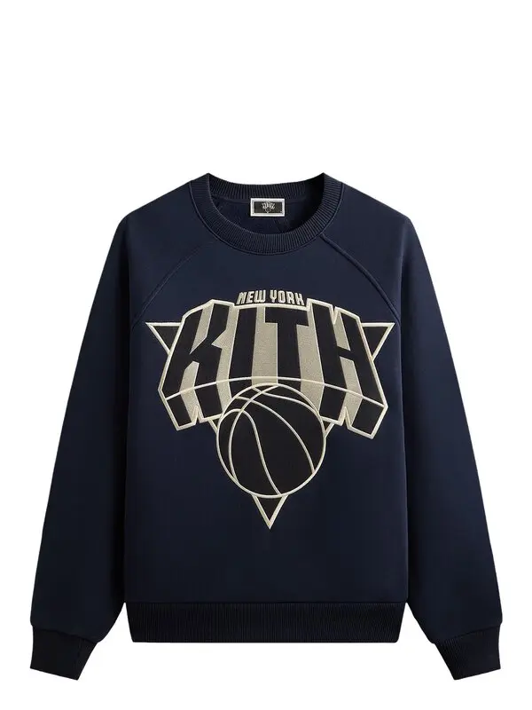 Kith For The New York Knicks Raglan Crewneck - Black