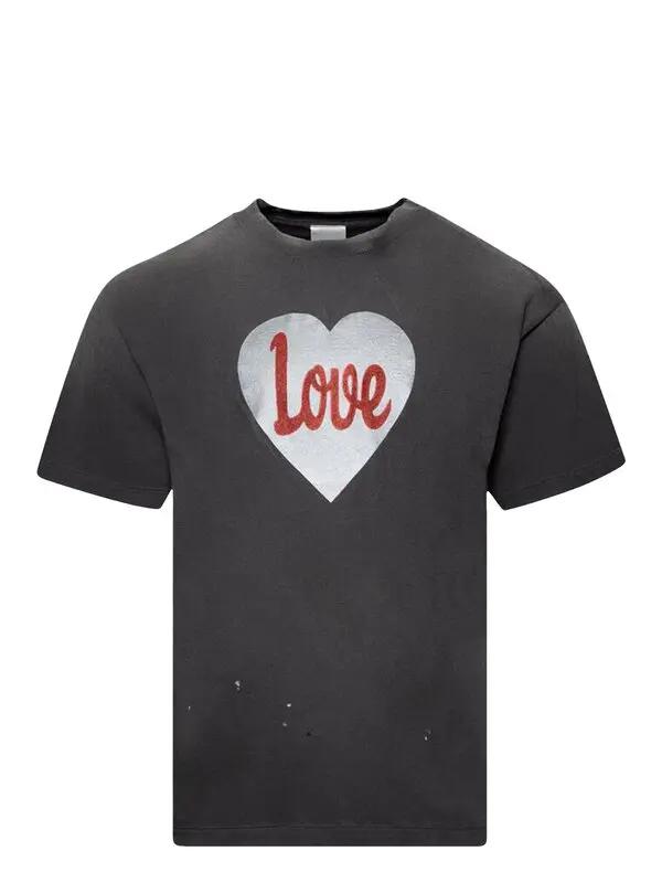 SAINT MXXXXXX Heart Love Tee - Black