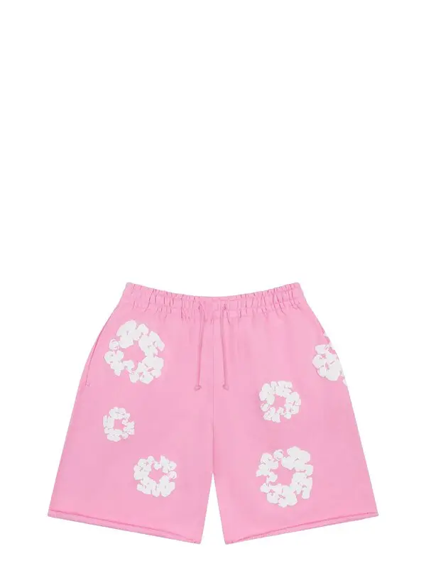 DENIM TEARS Cotton Wreath Sweatshorts - Pink